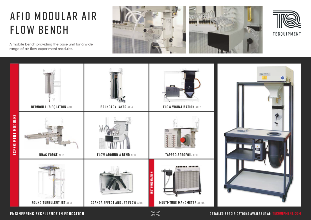 TecQuipment | MODULAR AIR FLOW BENCH