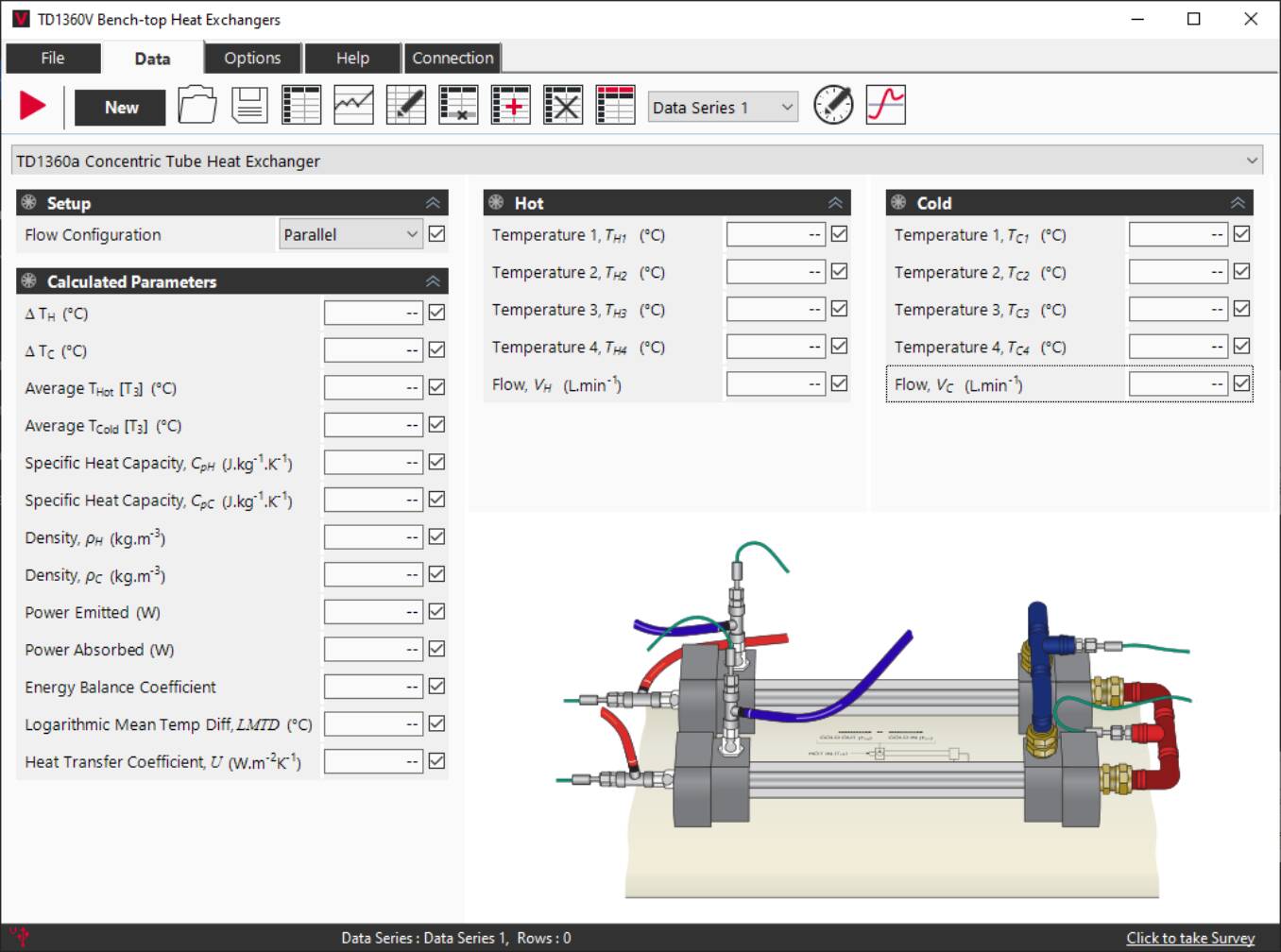 CONCENTRIC TUBE HEAT EXCHANGER | TecQuipment