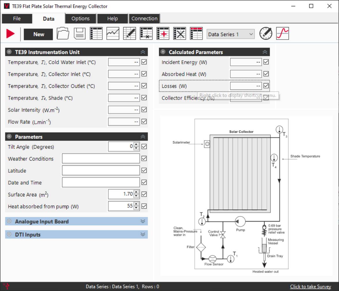 FLAT PLATE SOLAR THERMAL ENERGY COLLECTOR | TecQuipment